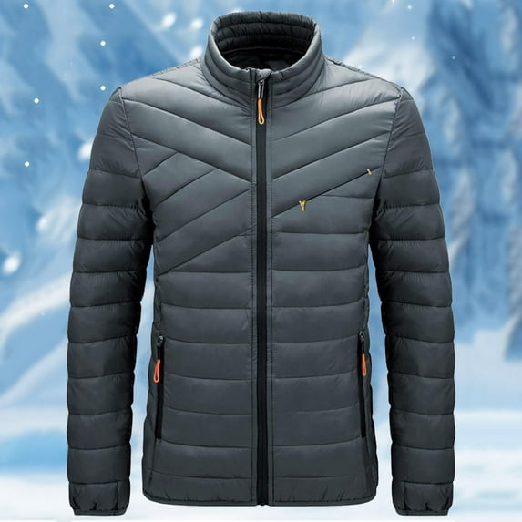 Ceisia Men's Winter Warm Stand Collar Zipper Cardigan with Pockets ...