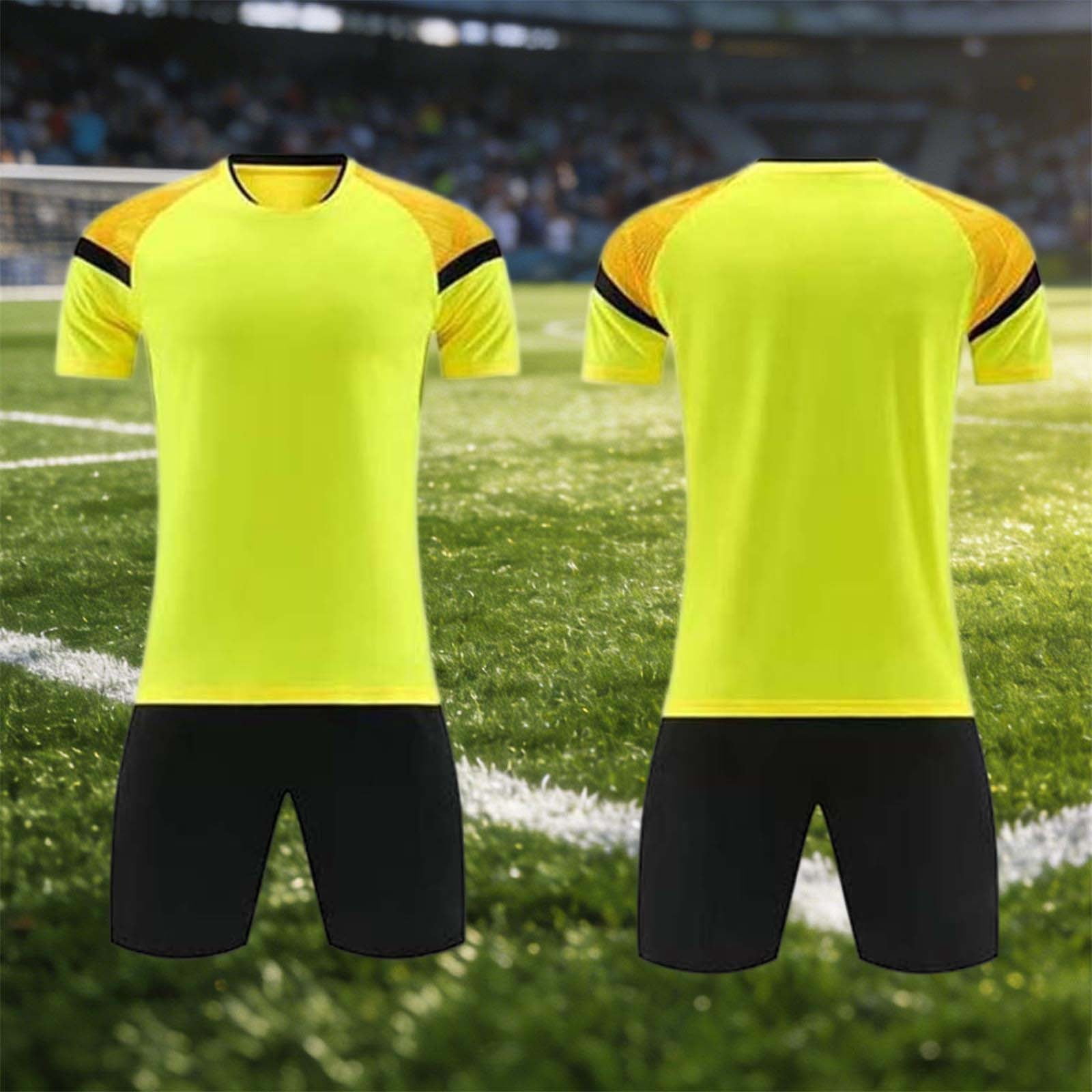 Ceisia Soccer Jersey and Shorts Set with Color Block Design Multi-Color ...