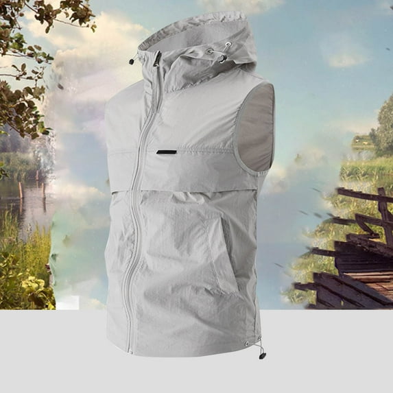 Ceisia UV Protection Men's Loose Fit Hooded Lightweight Quick-Dry Sun ...