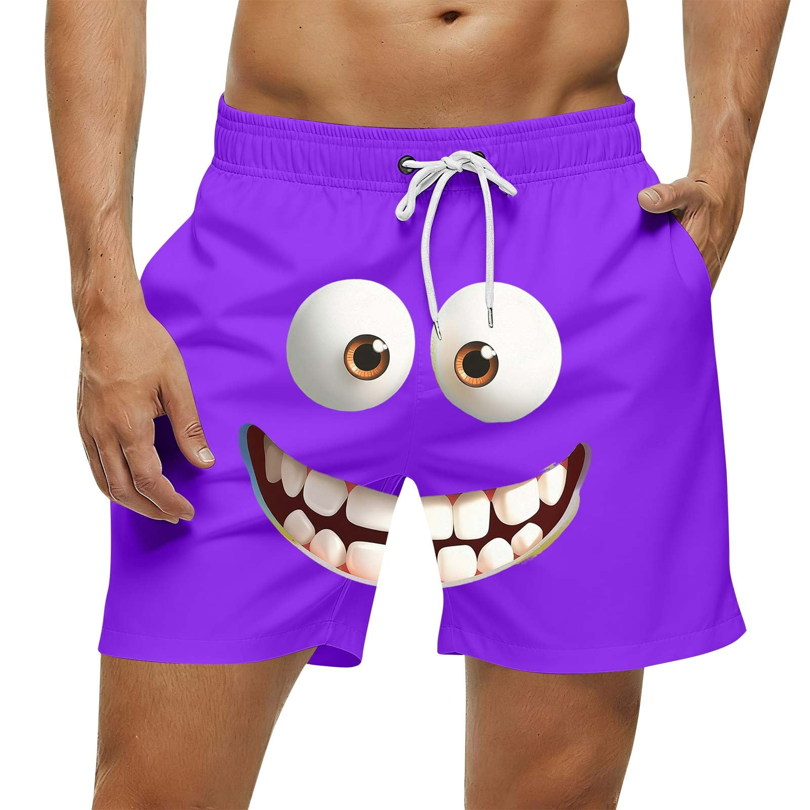 Ceisia men's High Waist Beach Shorts - Loose Fit Summer Swim Trunks ...