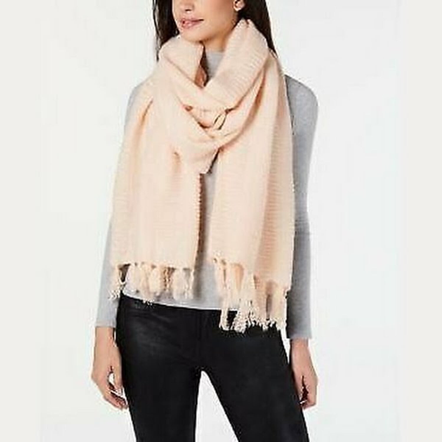 Cejon Solid Travel Fringed Scarf,Various Colors: Blush - Walmart.com