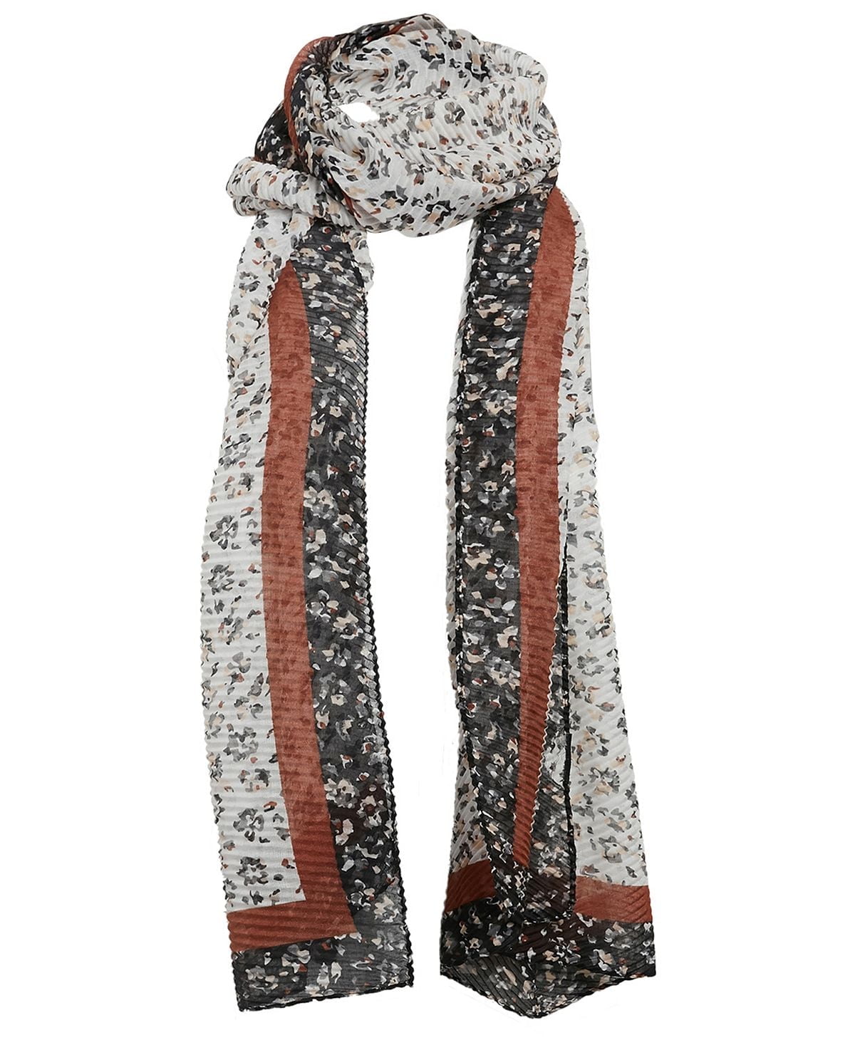 Cejon Women's Floral Sheer Scarf, Neutral Leopard, One Size - Walmart.com