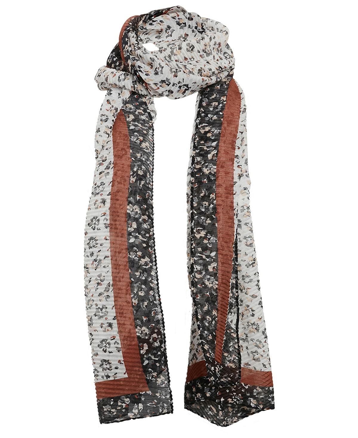 Cejon Women's Floral Sheer Scarf, Neutral Leopard, OS - Walmart.com