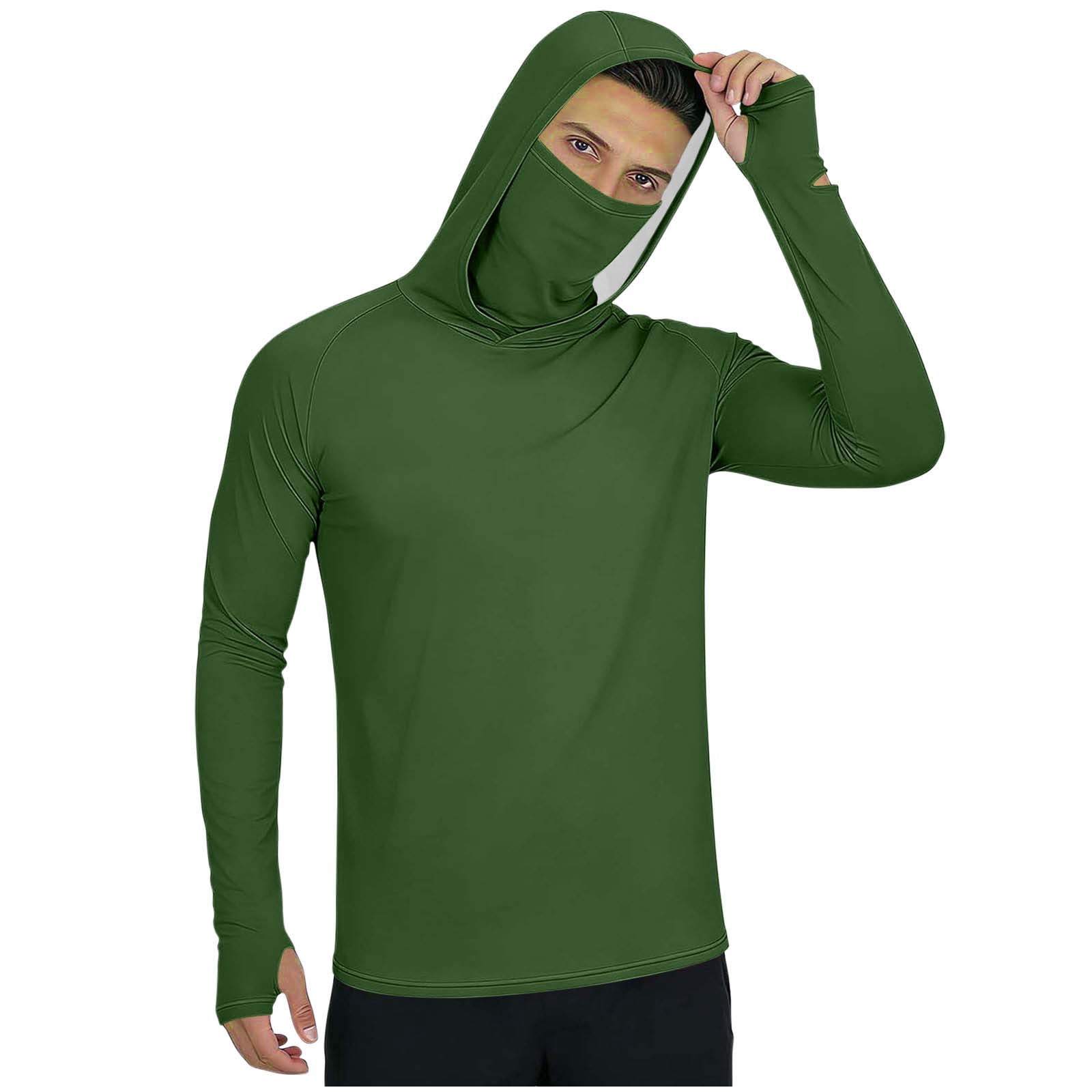 Cekizud Long Sleeve Shirts for Men UPF 50+ Sun Protection Quick Dry ...