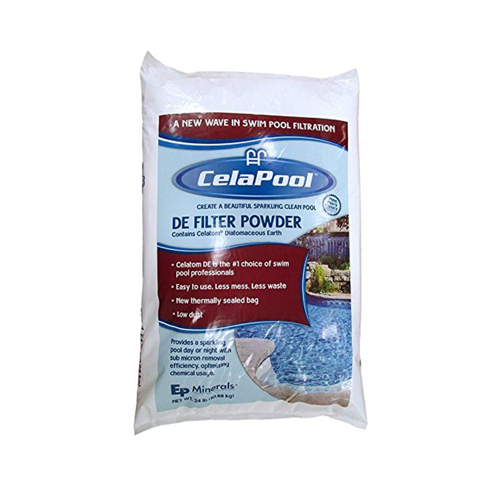 Celapool Low Dust Swimming Pool DE Filter Powder, Diatomaceous Earth, 6 ...