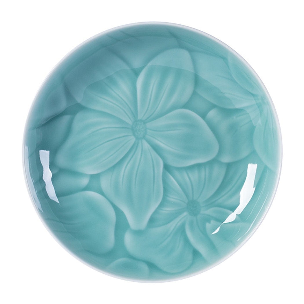 Celadon Decorative Plate,Jade Green Porcelain Round Dish,3 Optional ...