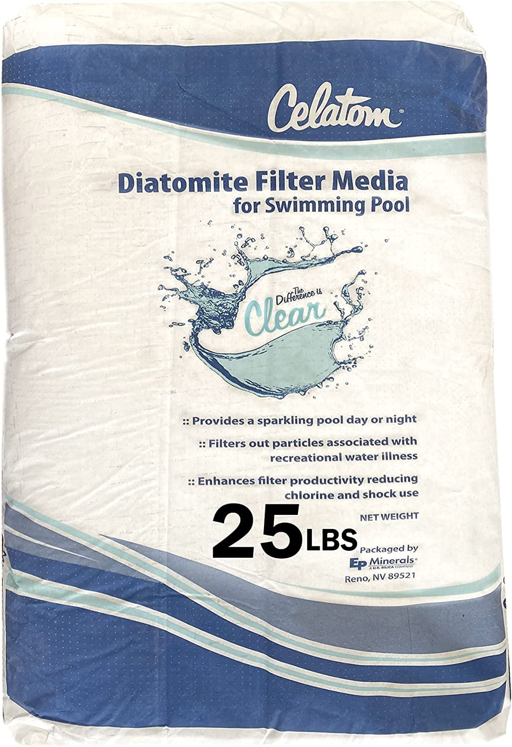 Celatom Diatomaceous Earth DE Pool Filter Aid – Swimming Pool & Spa Filtration 25lb - Walmart.com