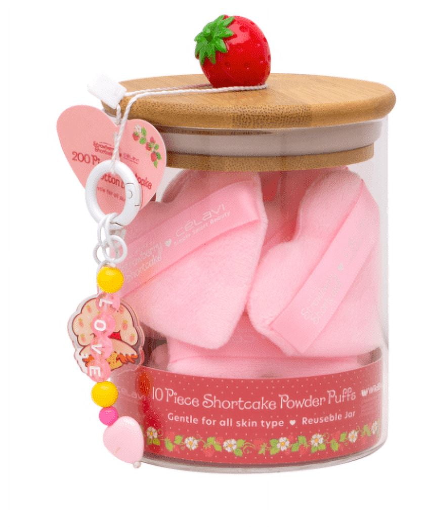 Celavi Strawberry Shortcake 10 PCS POWDER PUFFS in the Jar with ...