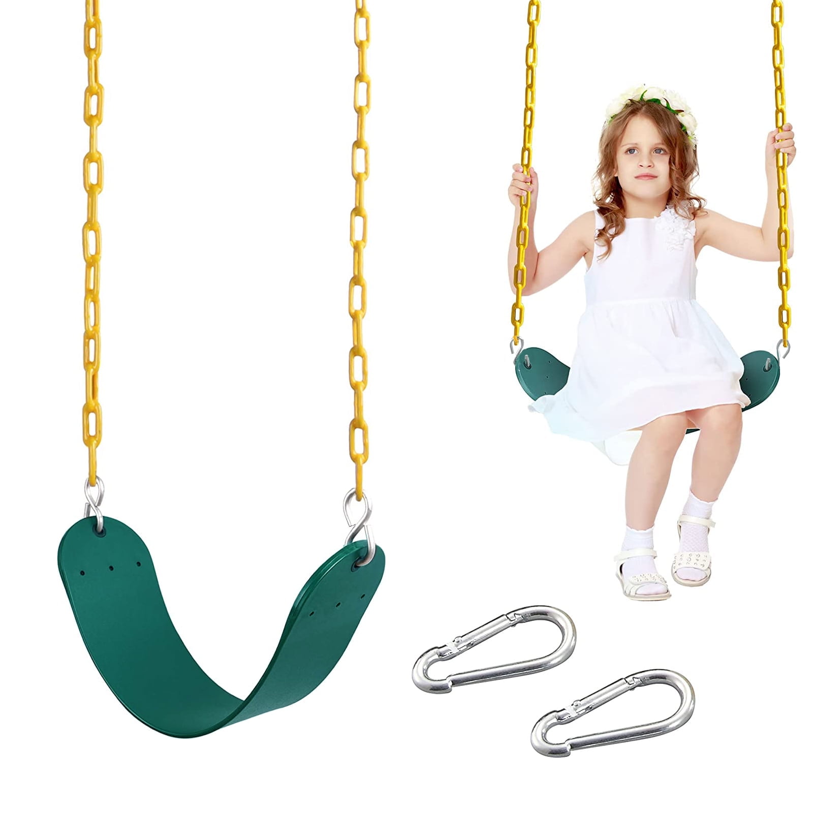 Celawork Kids Heavy Duty Swing Seat with Tree Rope Attachment ...