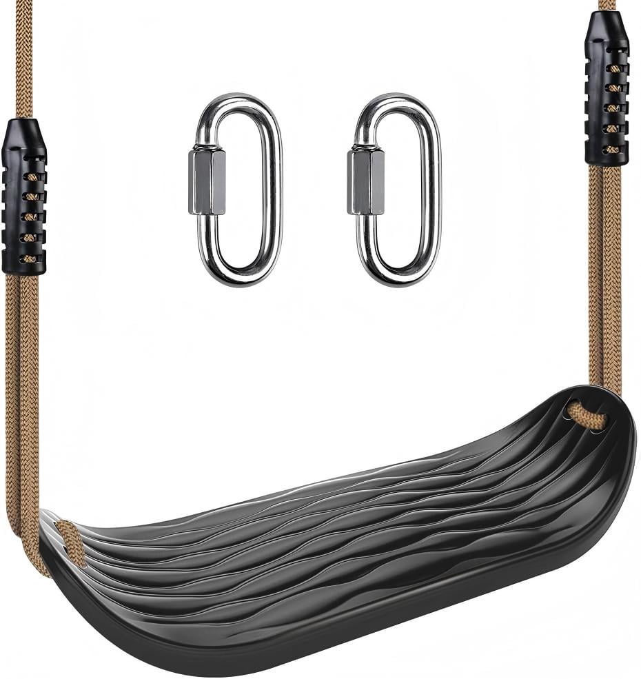 Celawork Plastic Swing Seat, Tree Swing Set with Adjustable Rope and 2 ...