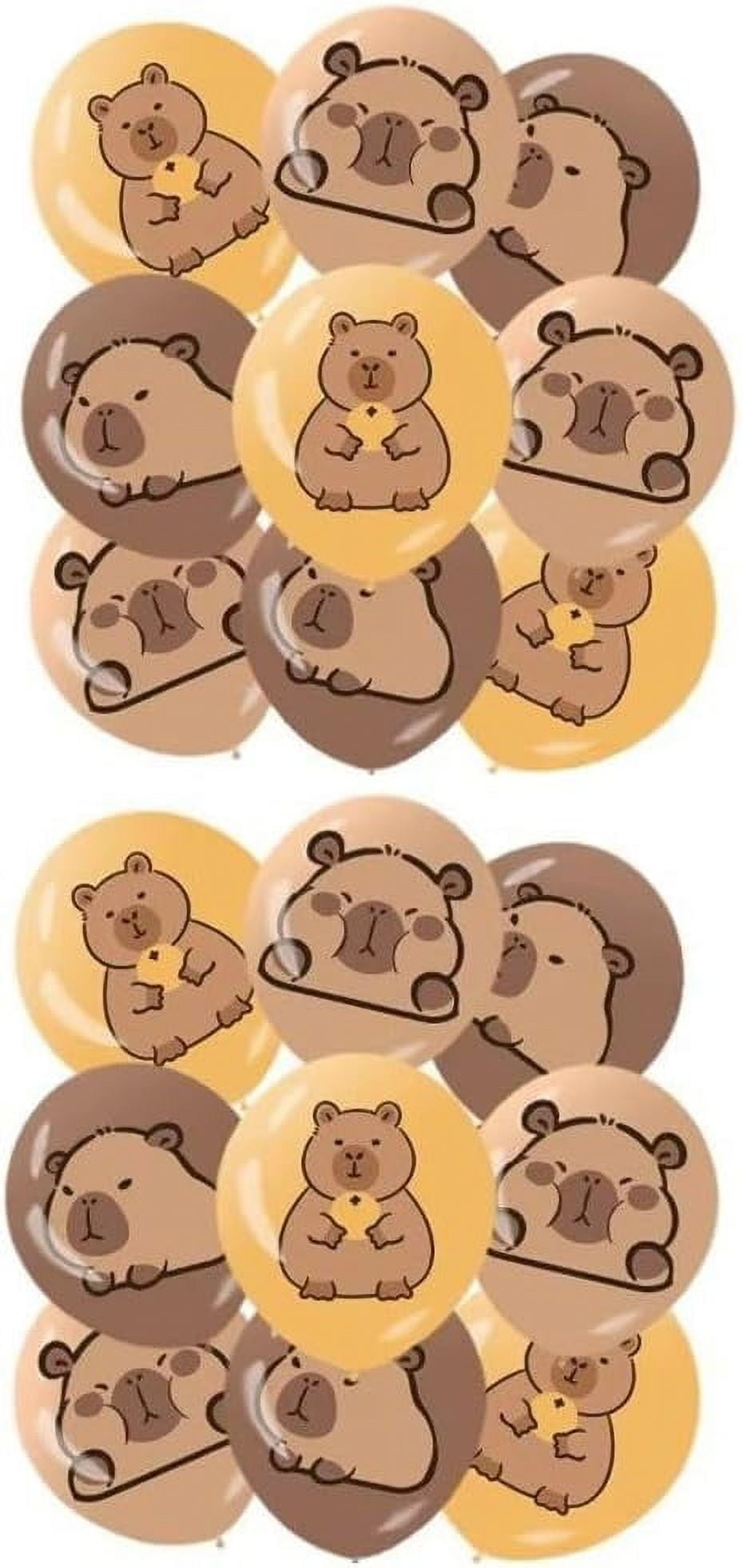 CeleBoo 18 Pcs Capybara Balloons, Cartoon Capybara Animal Party ...