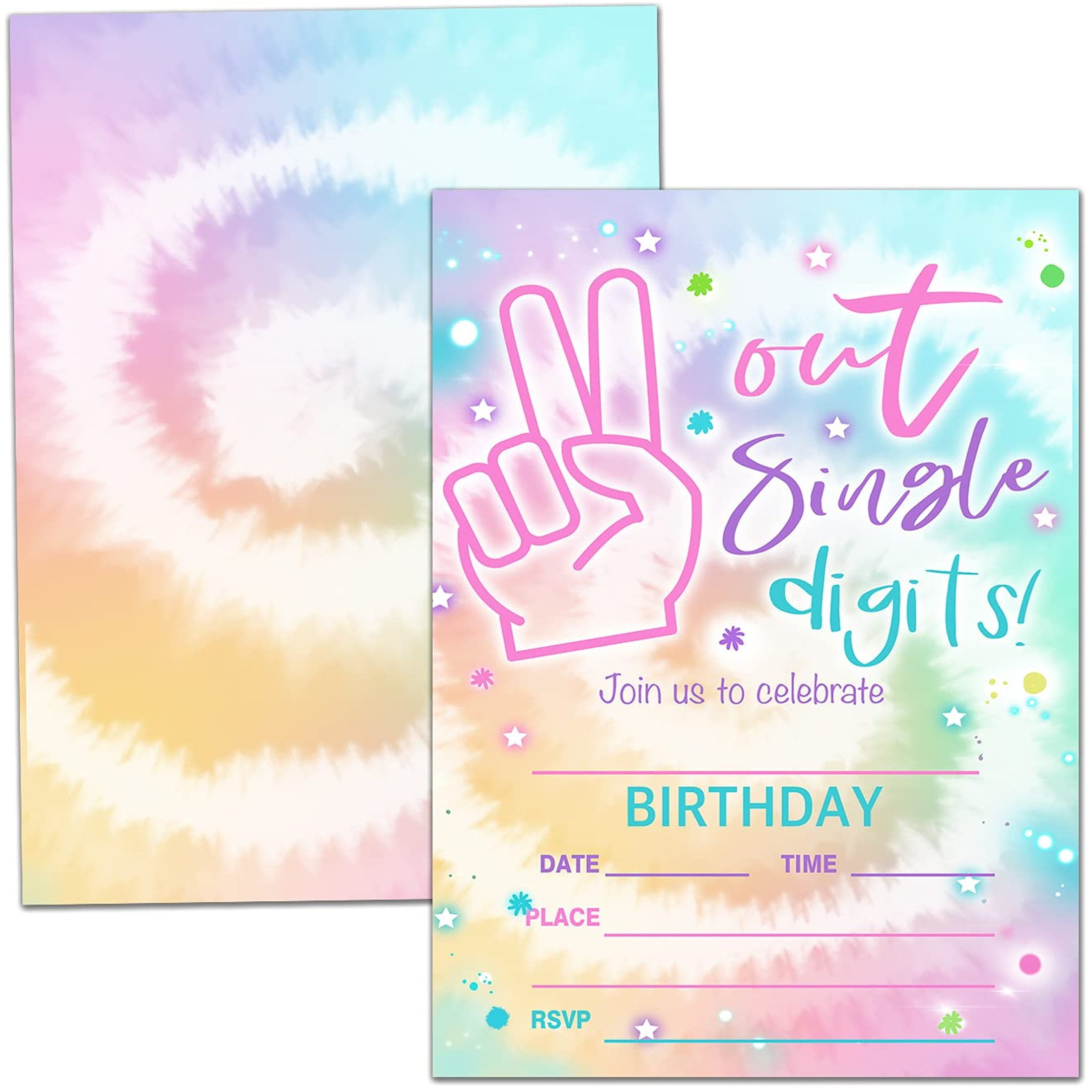 10th Birthday Invitation Cards Kids Birthday Invitations Boho