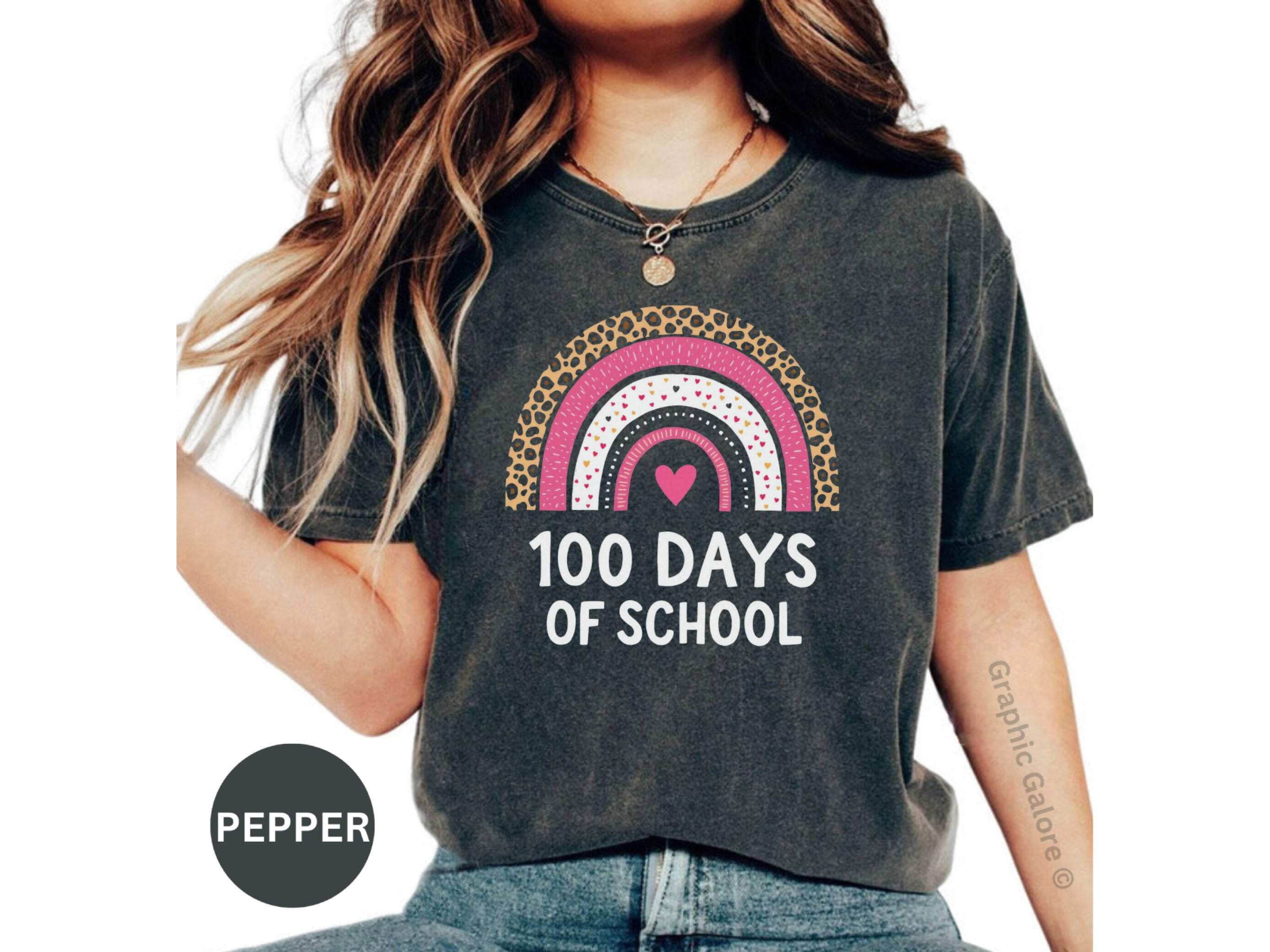 Celebrate 100 Days of School with Our Fun Stylish 100th Day T-Shirt for ...