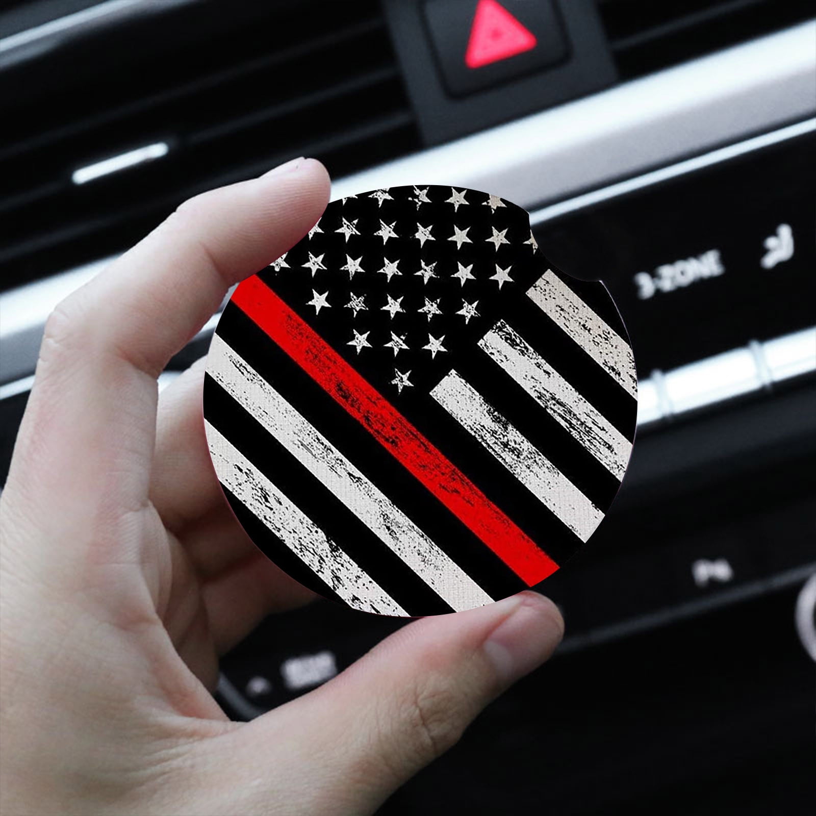 Celebrate 2 Pack Removable Universal Neoprene Car Cup Mats For Drinks ...