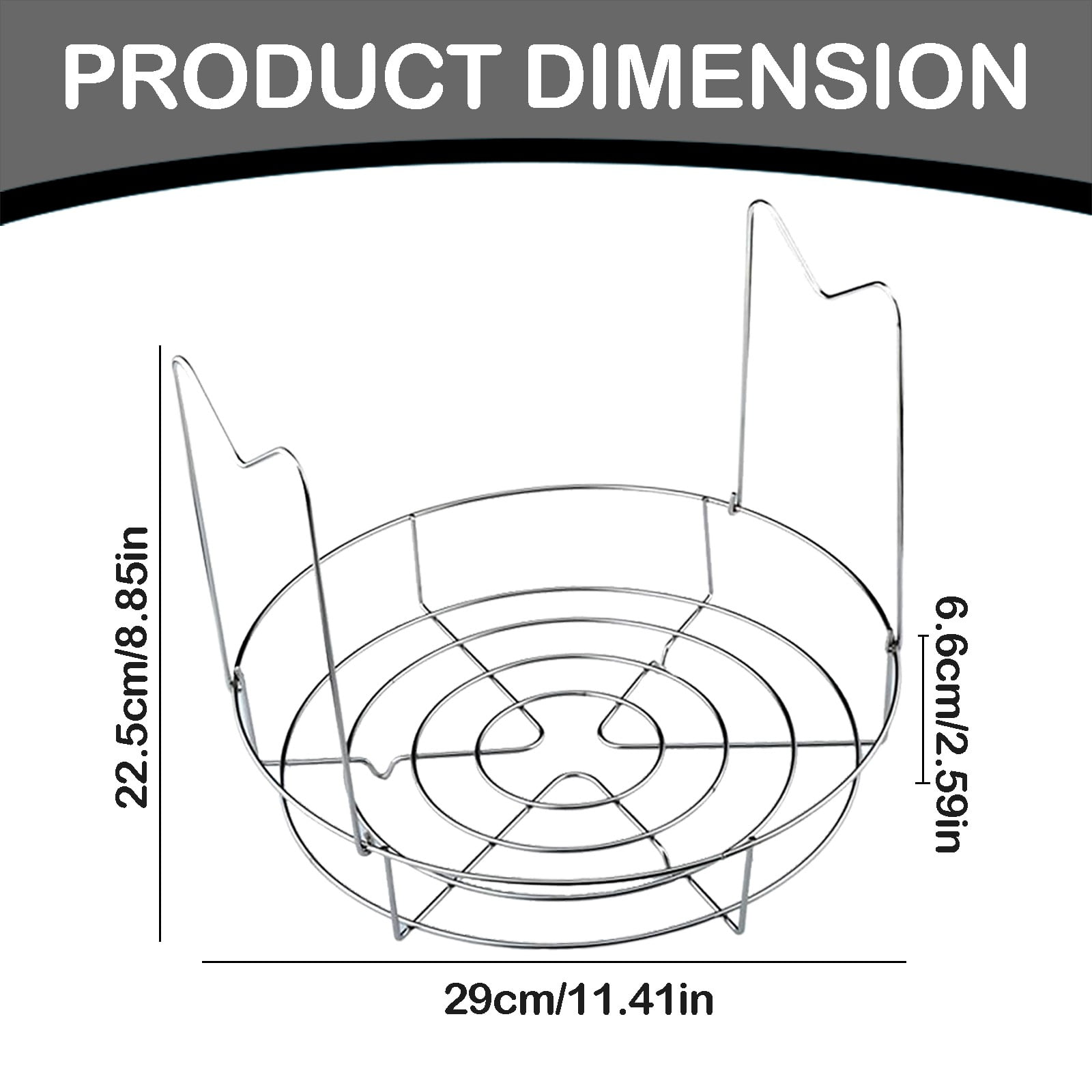 Celebrate 2Pcs Canning Rack Stainless Steamer Canning Jar Rack With ...