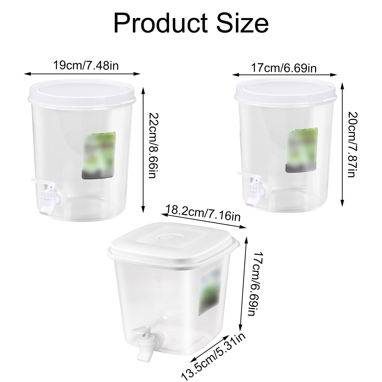 Celebrate 3.5L Drink Dispenser For Fridge Beverage Liquid Drink ...