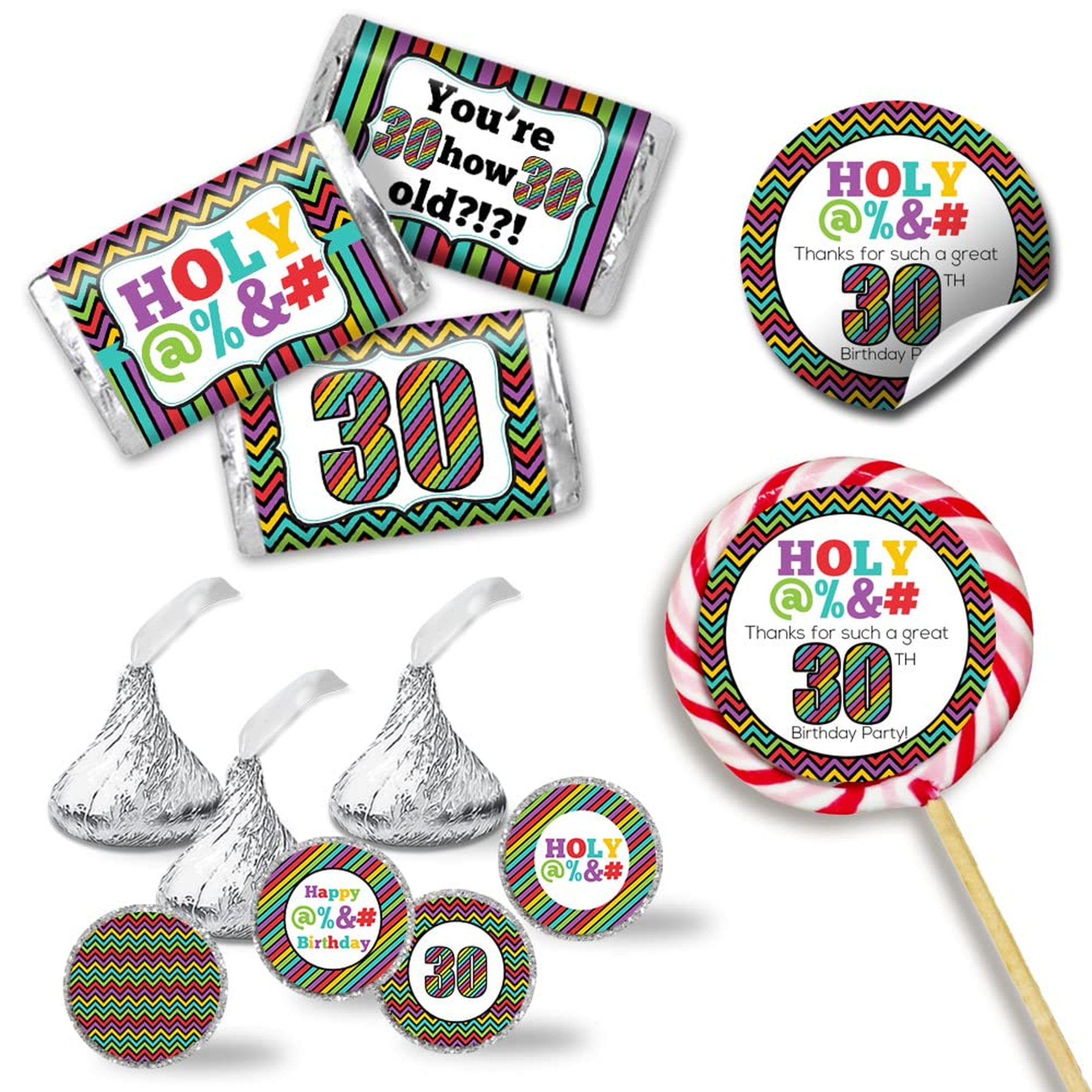 Celebrate 30 Birthday Sticker Collection - 429 Pieces of Fun! Includes ...