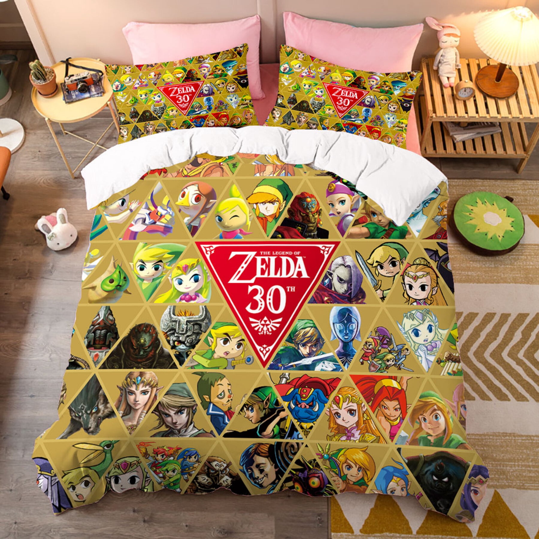 Celebrate 30 Years of with a Golden-Hued Bedding Set Featuring Iconic ...