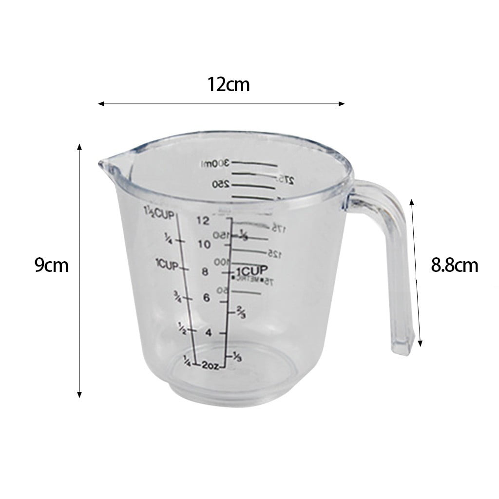 Celebrate 300Ml Graduated Plastic Measuring Cylinder Cup Transparent ...