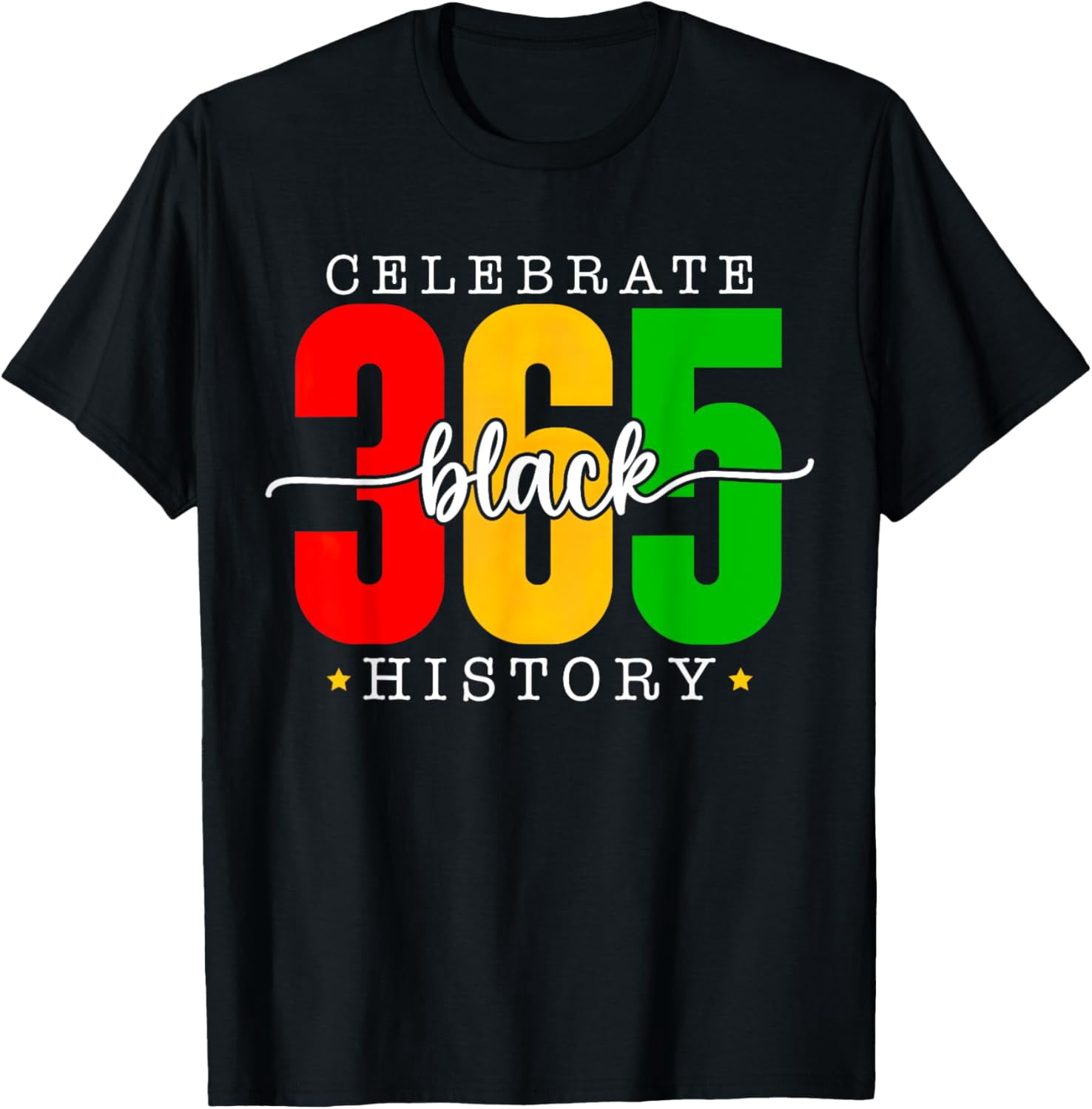Celebrate 365 Black History Month Proud African American T-Shirt ...