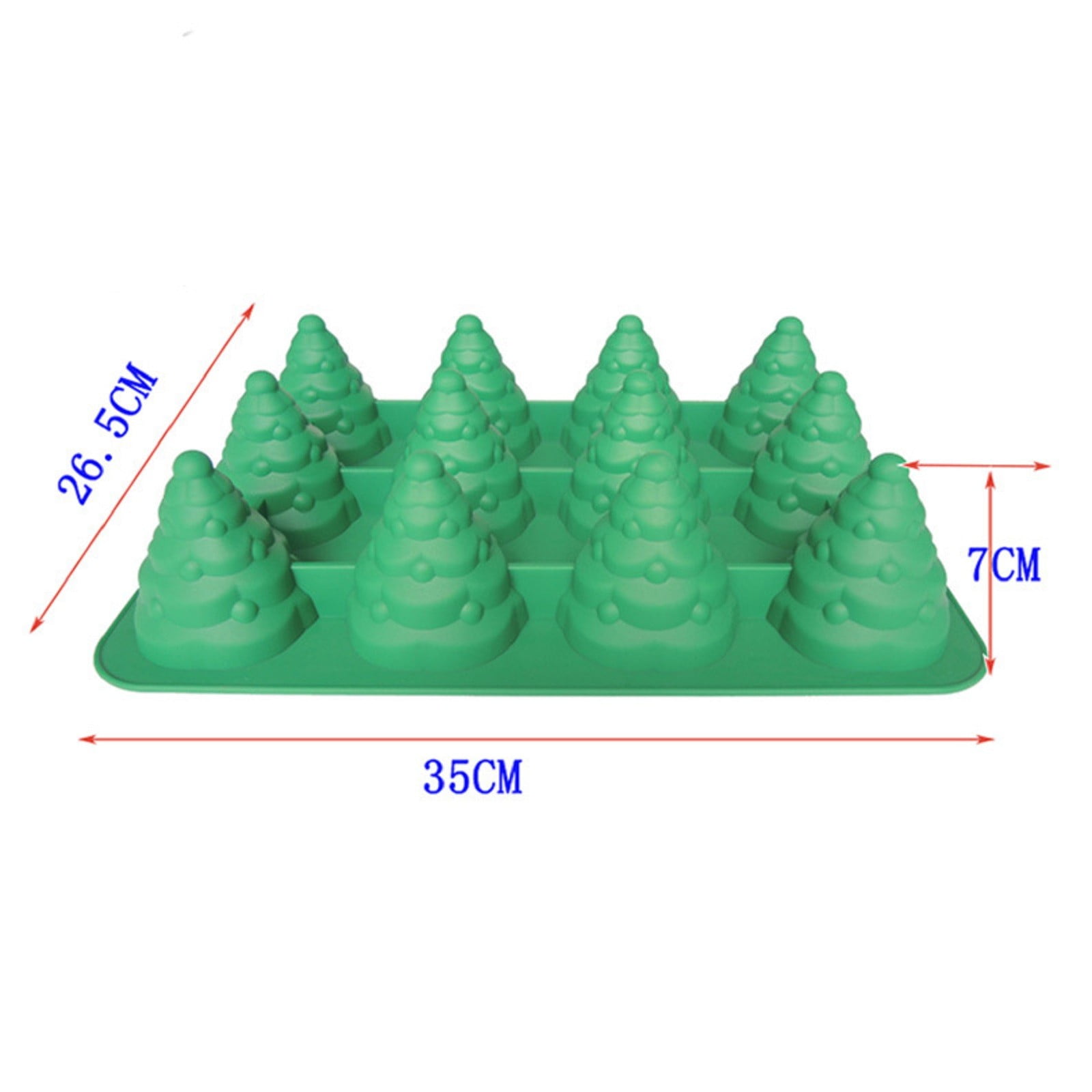 Celebrate 3D Christmas Tree Silicone Xmas Tree Pan Silicone For Cake ...