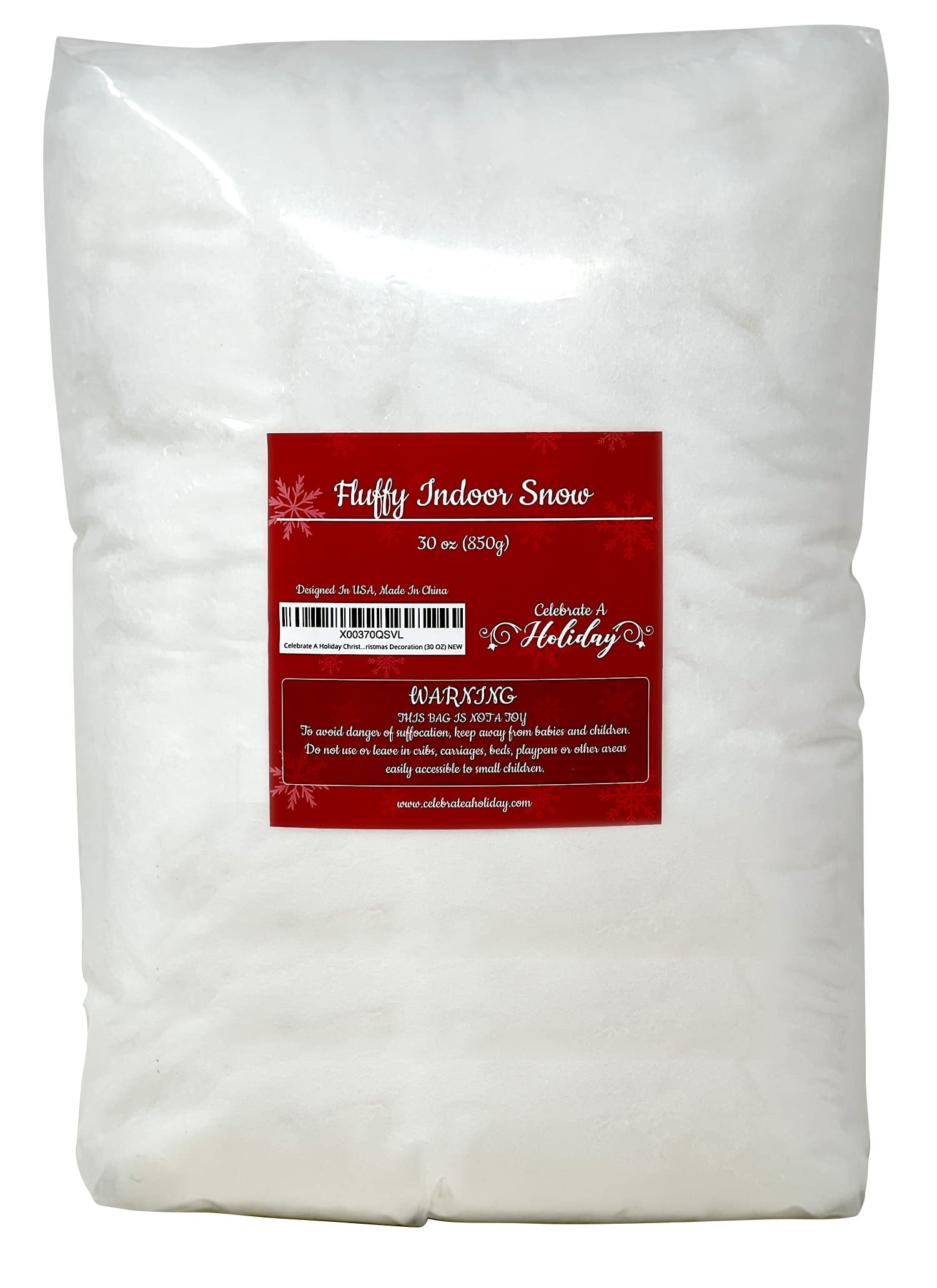 Celebrate A Holiday Christmas Fake Snow Decor - Cotton Like Fluffy ...