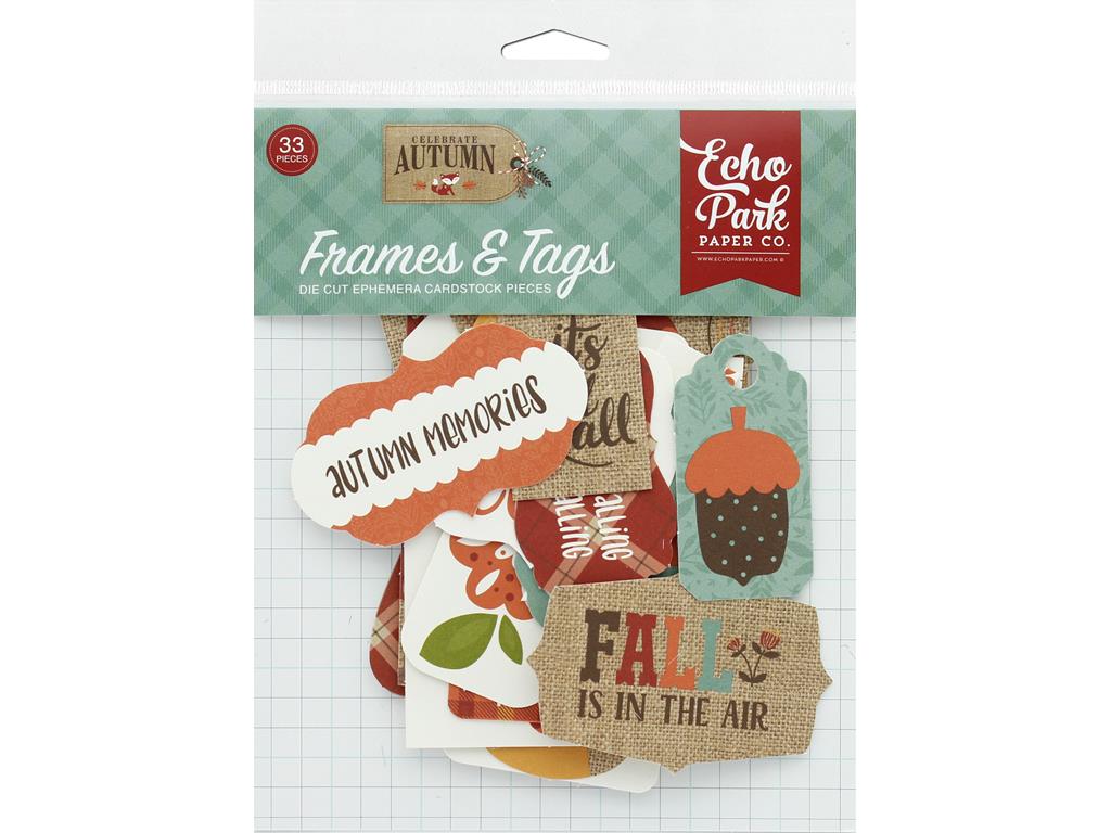Celebrate Autumn Cardstock Die-Cuts 33/Pkg-Frames & Tags - Walmart.com