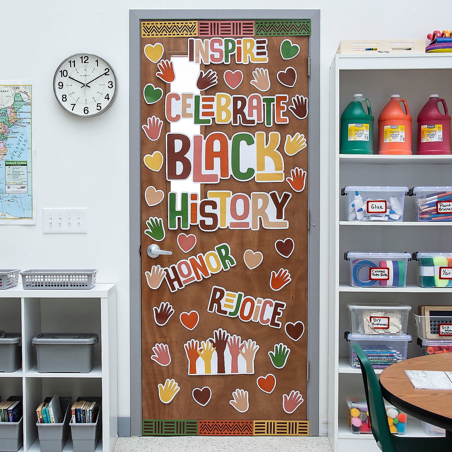 Fun Express, Classroom Door Decorating Kit, Black History 43 Pieces ...