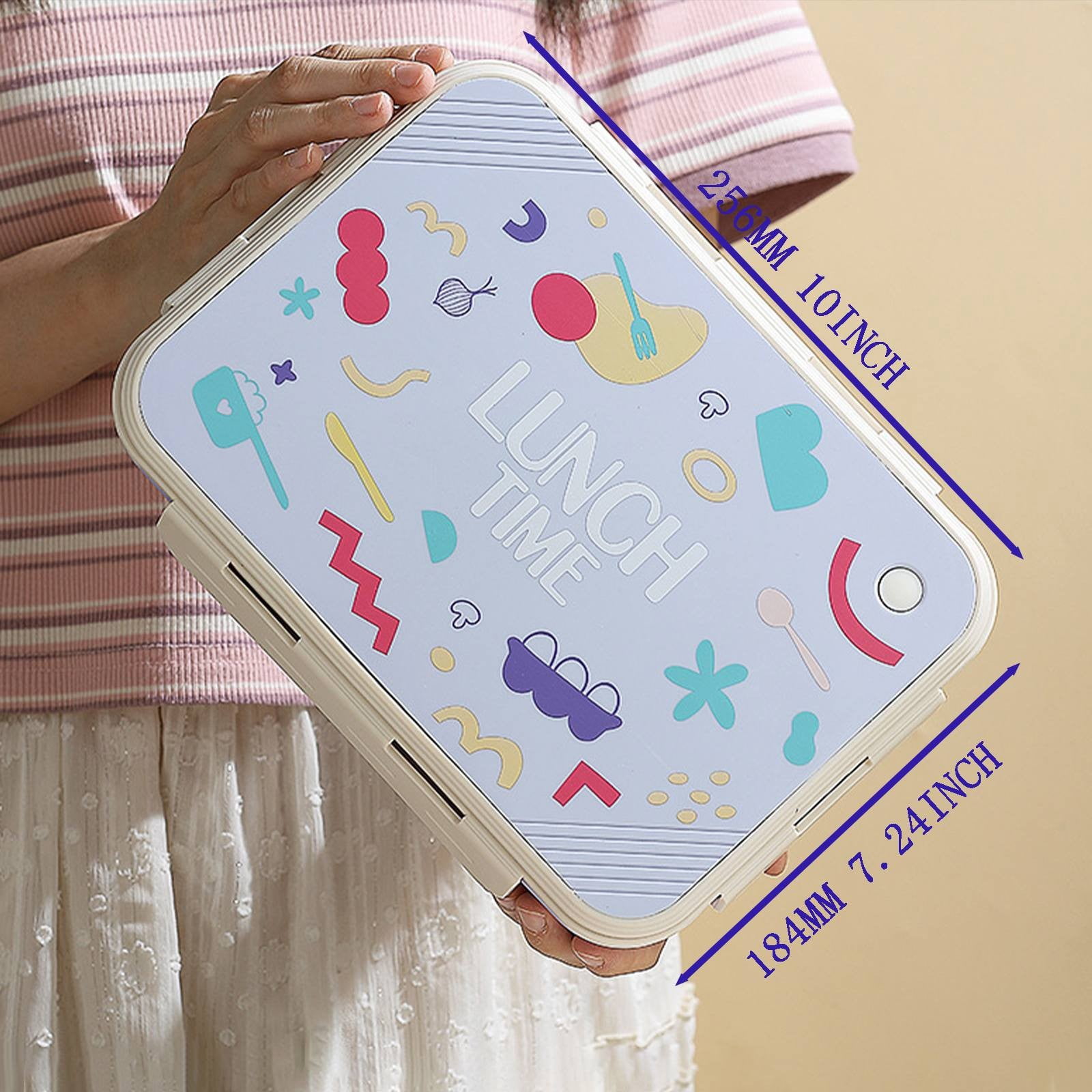 Celebrate Box 1.2L Capacity Stainless Lunch Box 3 Compartments Heatable ...