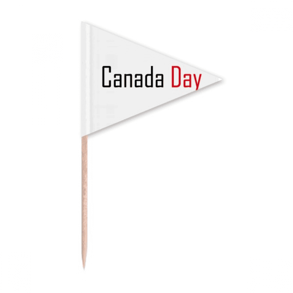 Celebrate Canada Day Blessing Toothpick Triangle Cupcake Toppers Flag ...