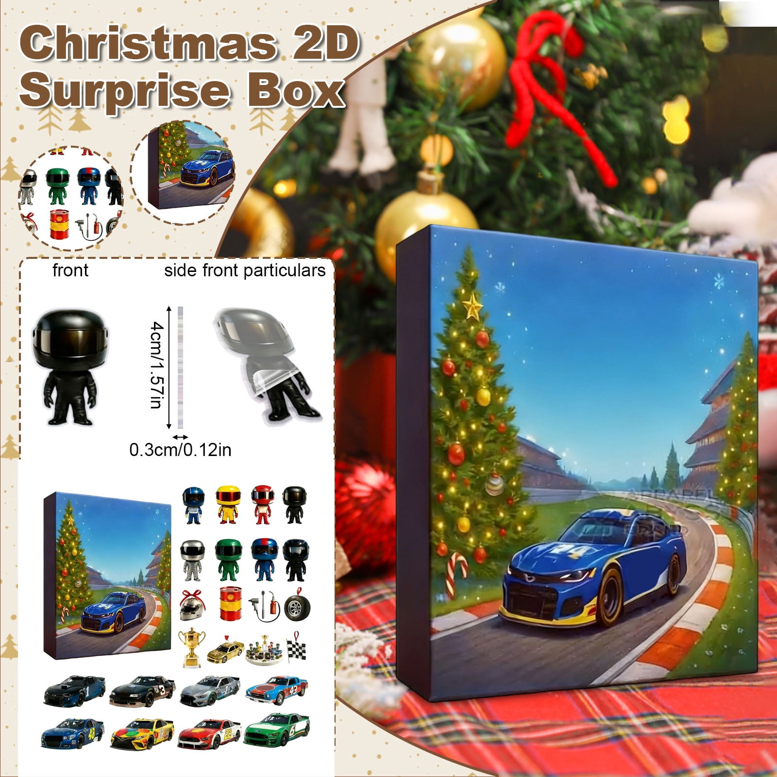 Celebrate Christmas with Racing Car Advent Calendar 2025, 24-Day ...