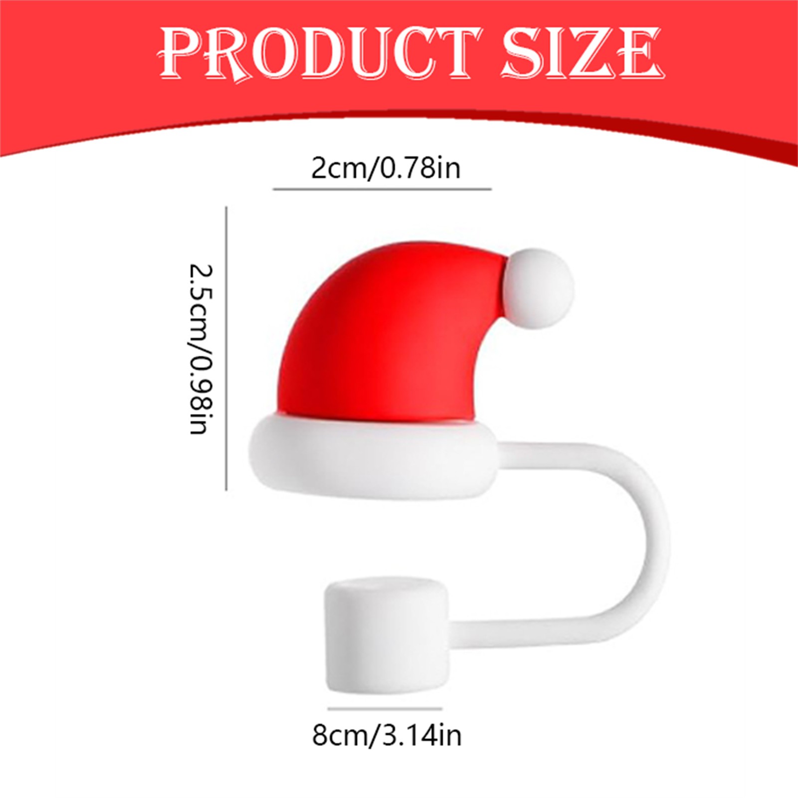 Celebrate Christmas Silicone Cap 10Mm Christmas Theme Cap Dust Reusable ...