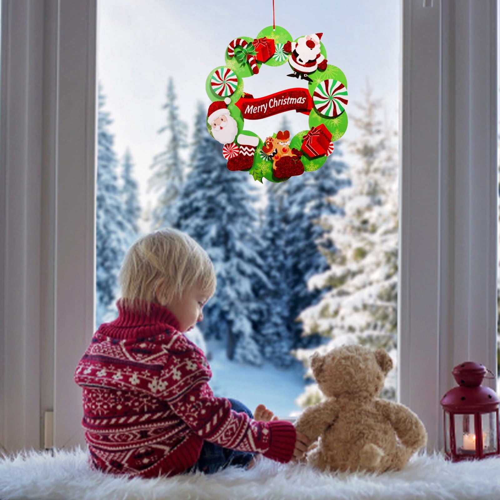 Celebrate Christmas Three-Dimensional Garland 3D Paper Garland Wall ...