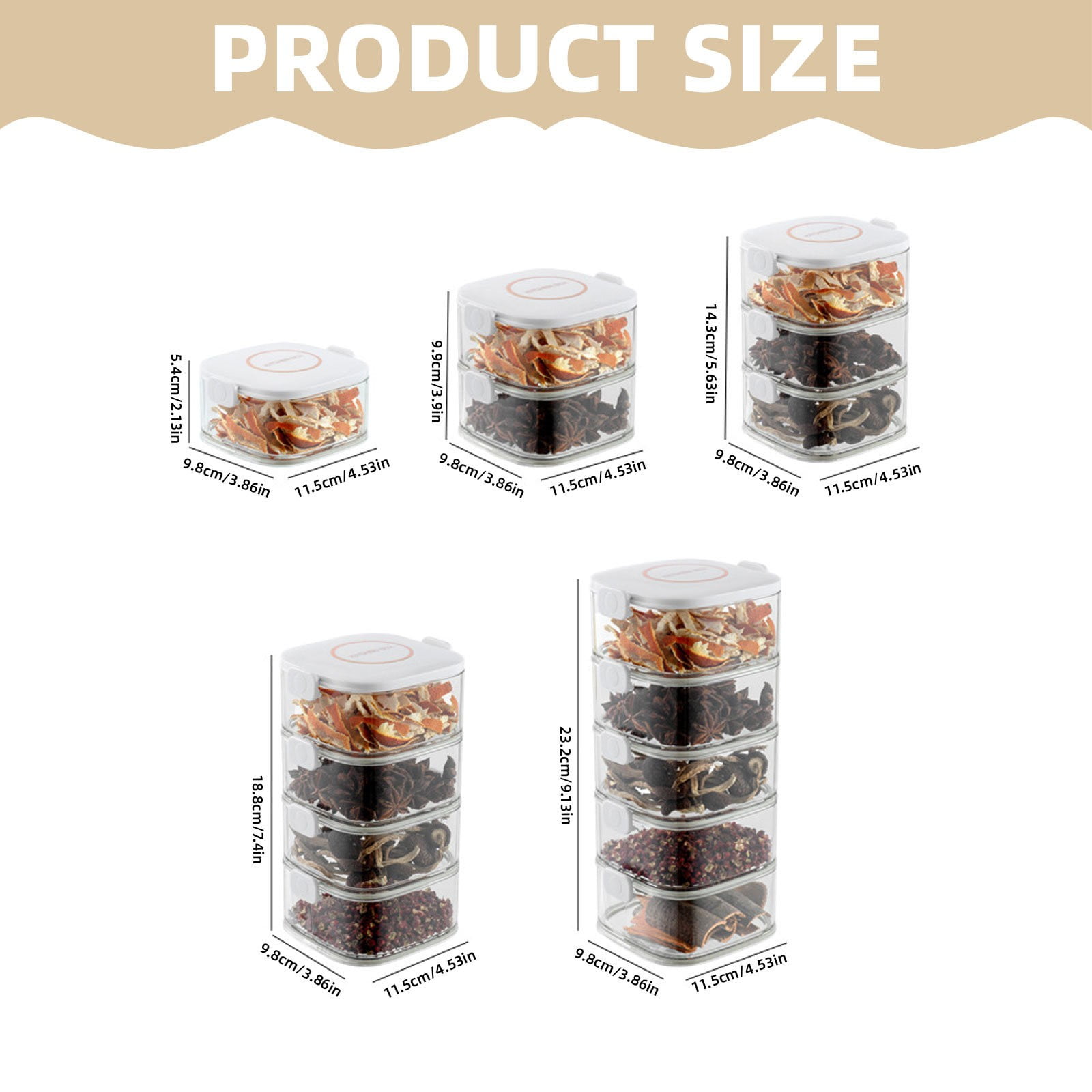 Celebrate Containers Seasoning Containers Seasoning Rack S Pots Sugar ...