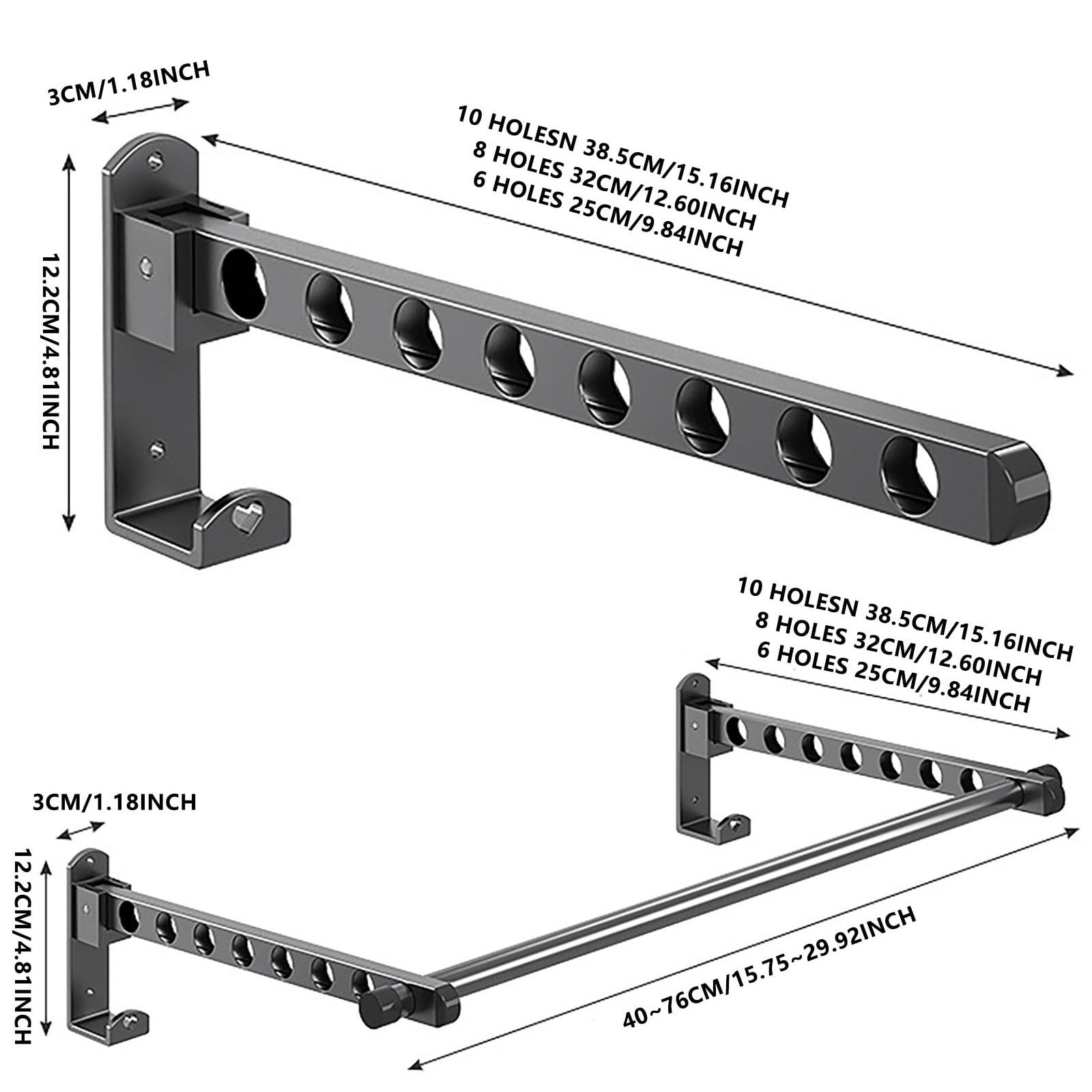 Celebrate Creative Stacked Clothes Hanger Wall Mounted Wall Without ...