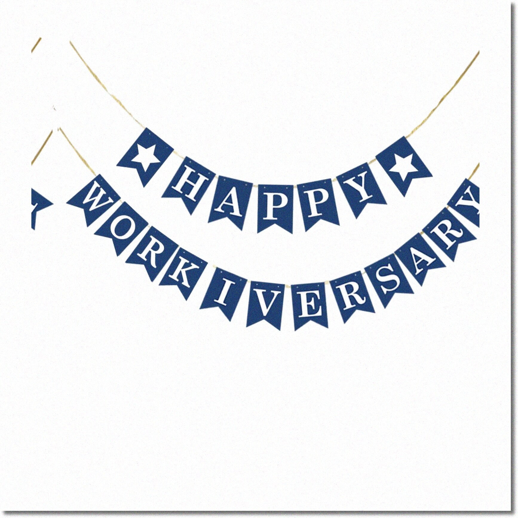Celebrate & Decorate Work Anniversary - Navy Blue & White Fun Party ...