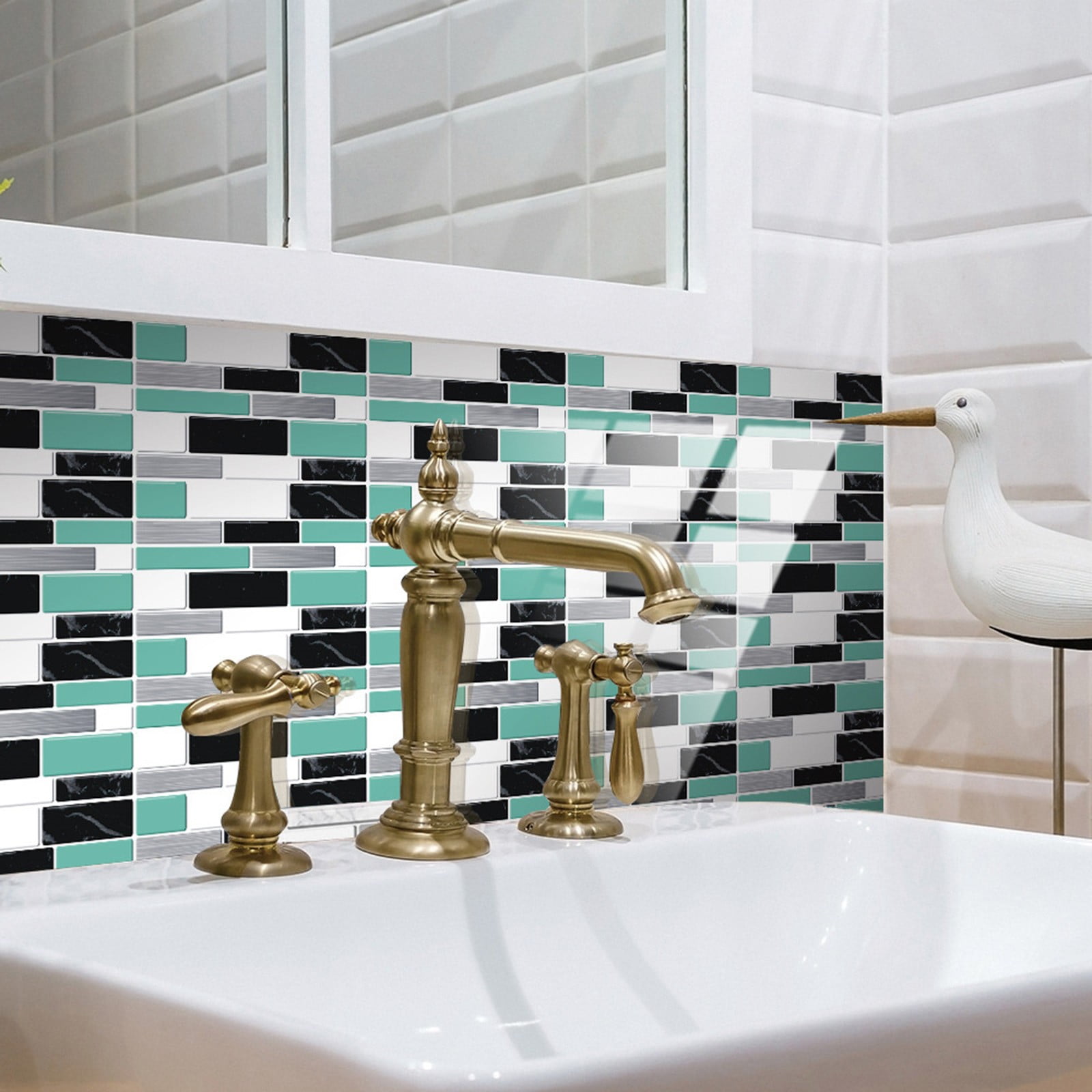 Celebrate Decoration Adhesive Crystal Wall Tile Stickers 1Pc Kitchen ...