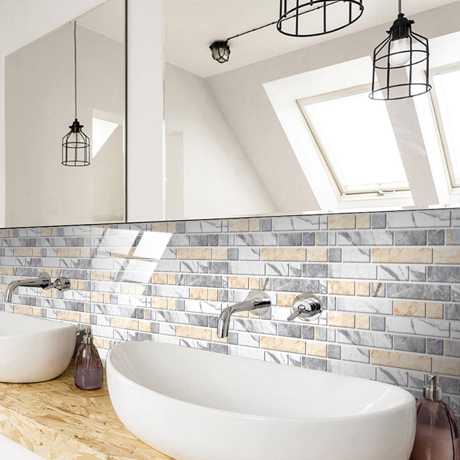 Celebrate Decoration Adhesive Crystal Wall Tile Stickers 1Pc Kitchen ...