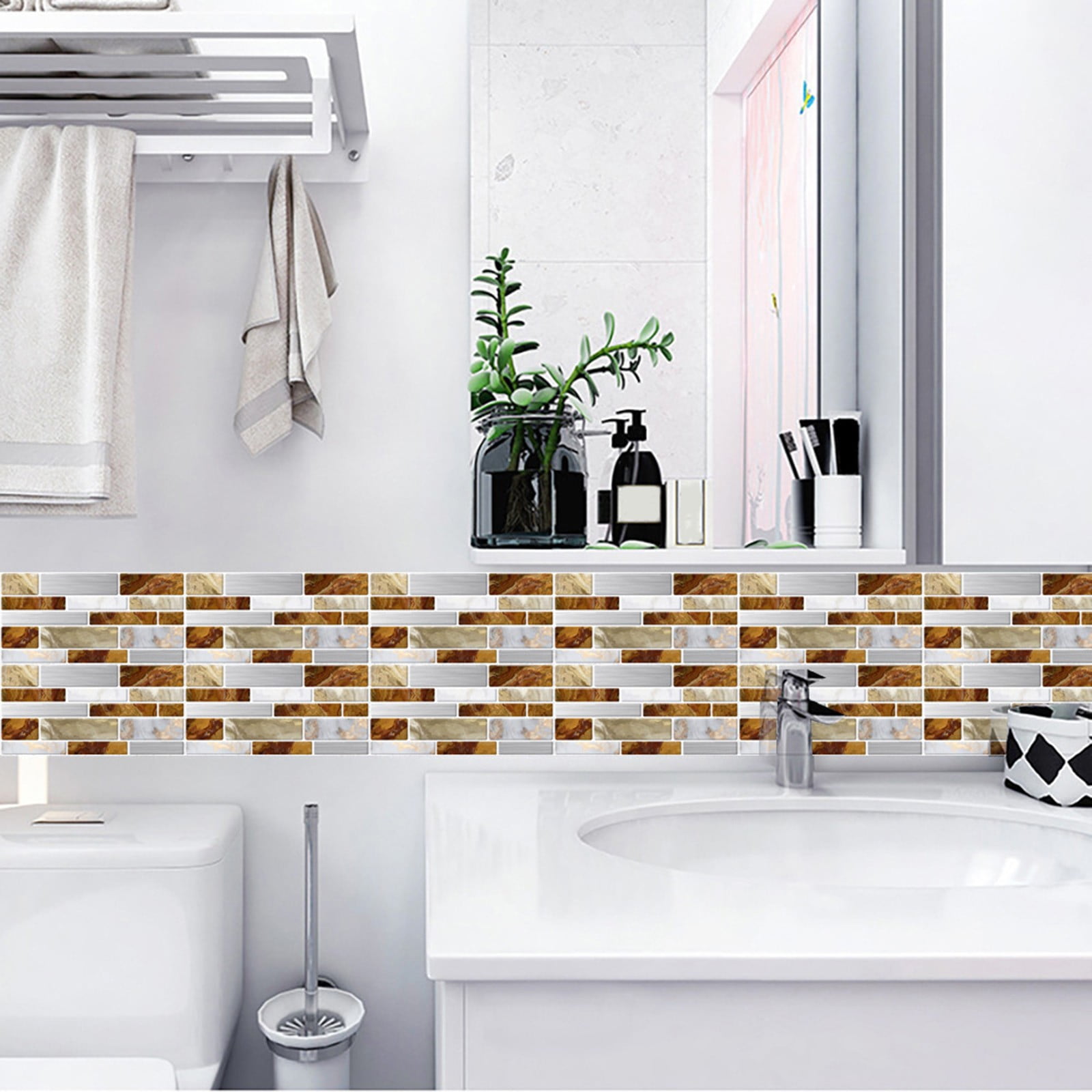 Celebrate Decoration Adhesive Crystal Wall Tile Stickers 1Pc Kitchen ...