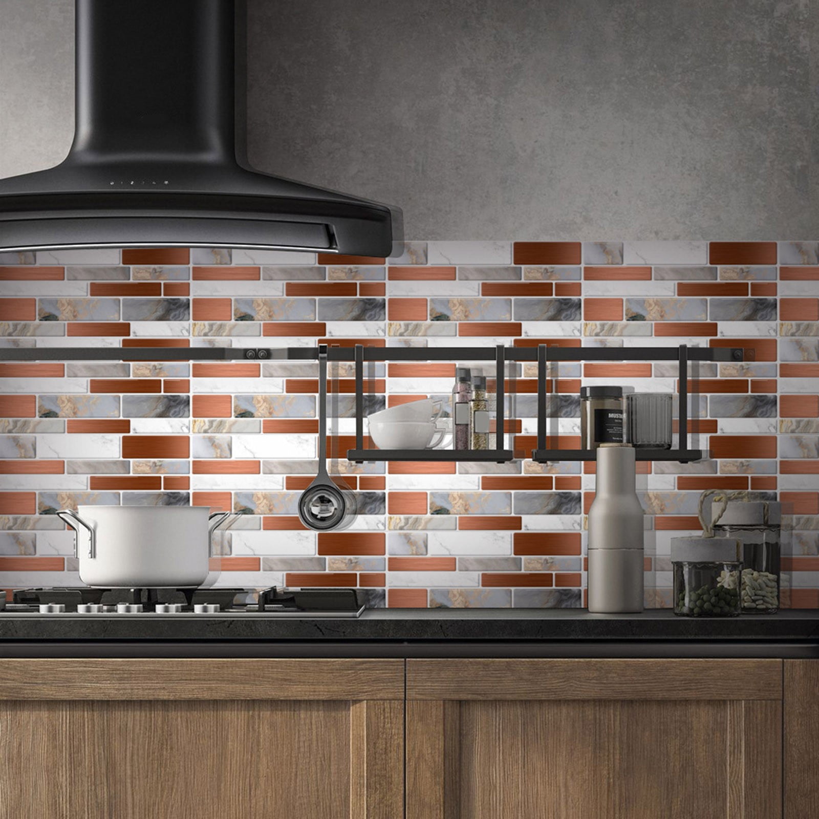 Celebrate Decoration Adhesive Crystal Wall Tile Stickers 1Pc Kitchen ...