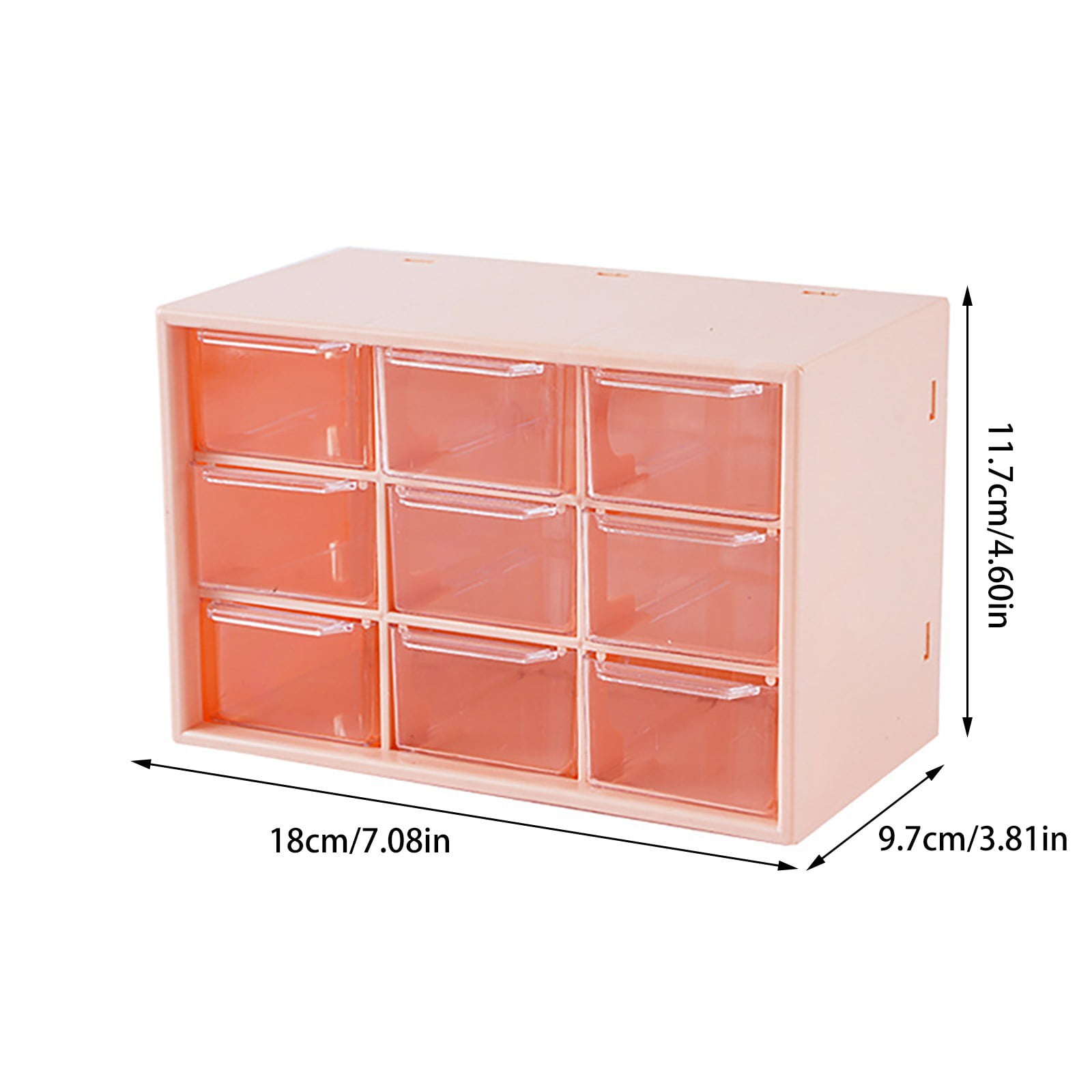 Celebrate Desktop Nine Grid Storage Box Transparent Drawer Table Shelf ...