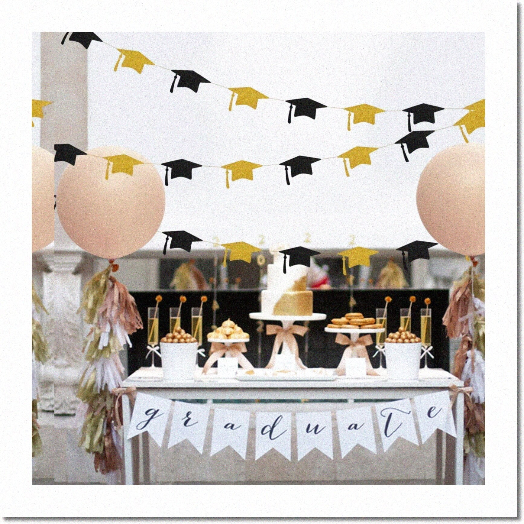 Celebrate And Display Grad Memories Cap Garland And Magnet Photo Clip