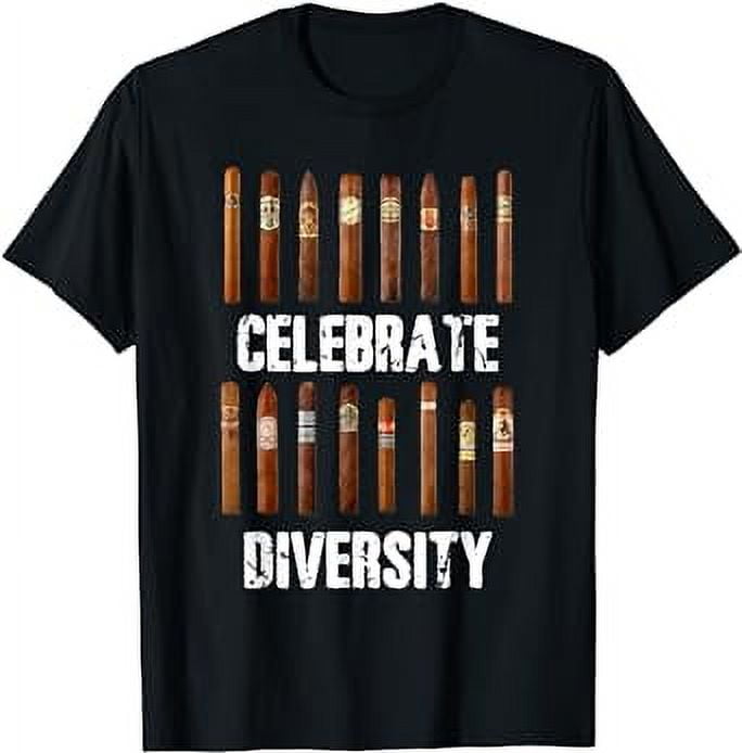 Celebrate Diversity Smoke Cigars T-Shirt Cigar Smoking Shirt - Walmart.com