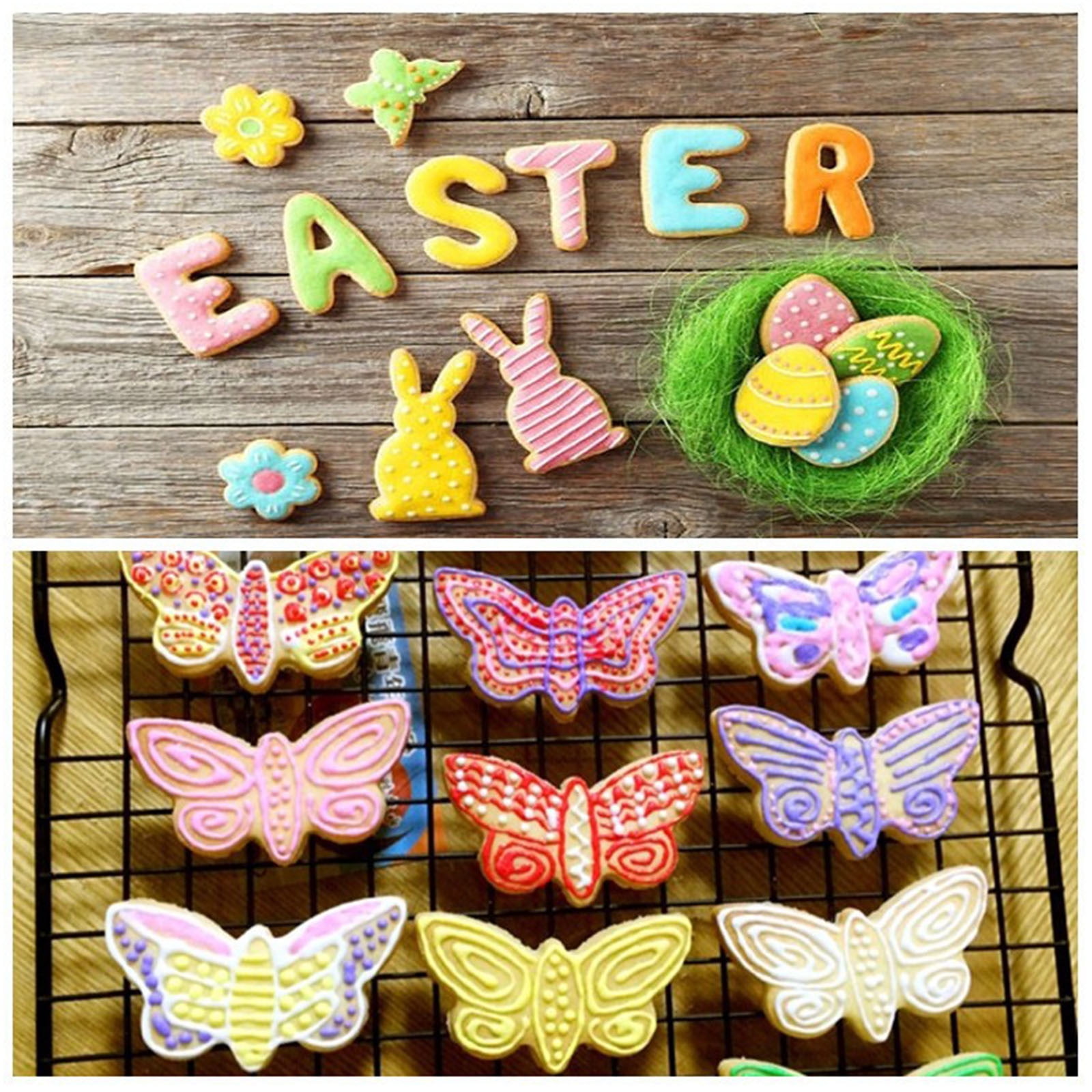 Celebrate Easter Cookie Cutters Carrot Eggs Bunny Rabbit Chick Shapes ...