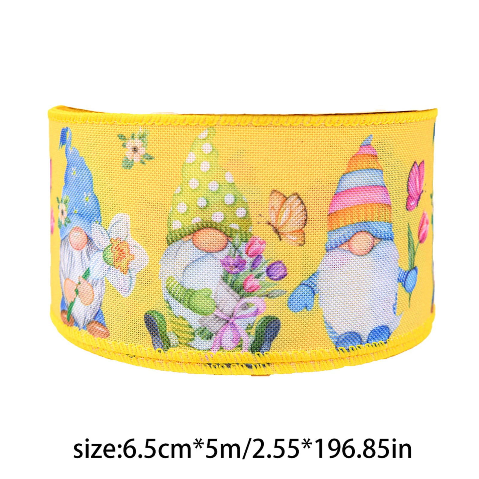 Celebrate Easter Printed Rabbit Eggs Decorative Ribbons Wire Edges ...