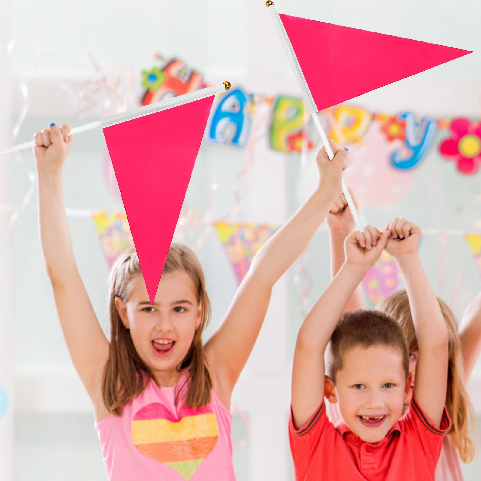 Celebrate Easter! Versatile Set Of 20 Orange Triangle Flags For Garden ...