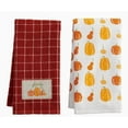 Celebrate Fall Thanksgiving Pumpkin Patch Terry Kitchen Towles 2-Pk ...