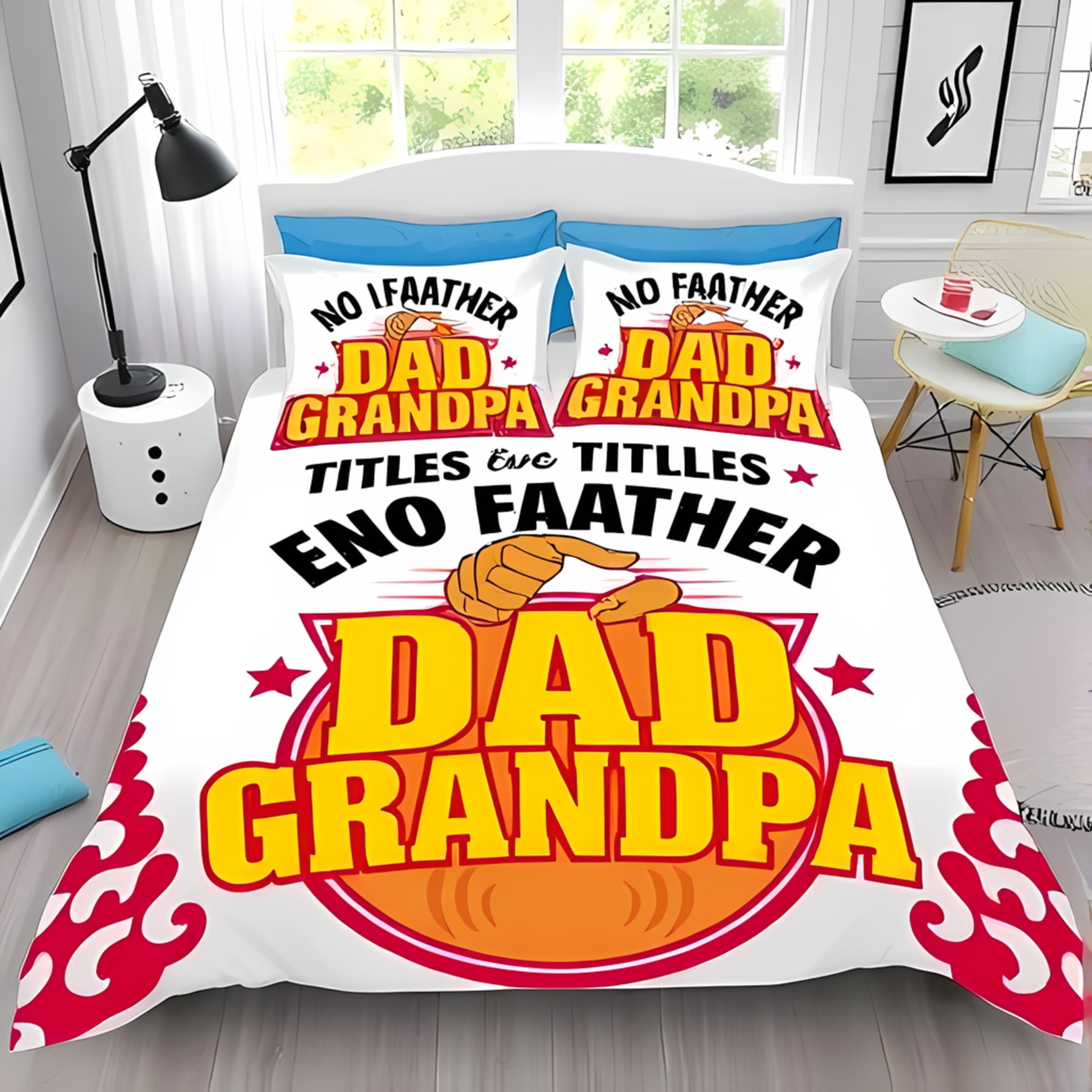Celebrate Family with Our 3-Piece Duvet Cover Set Featuring Bold ...
