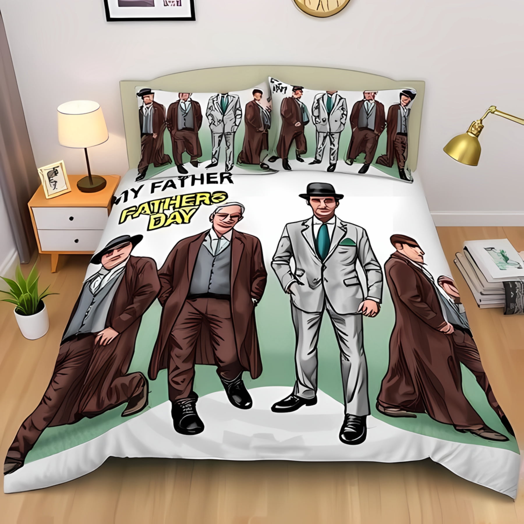 Celebrate Father's Day with Our 3-Piece Duvet Cover Set Featuring ...