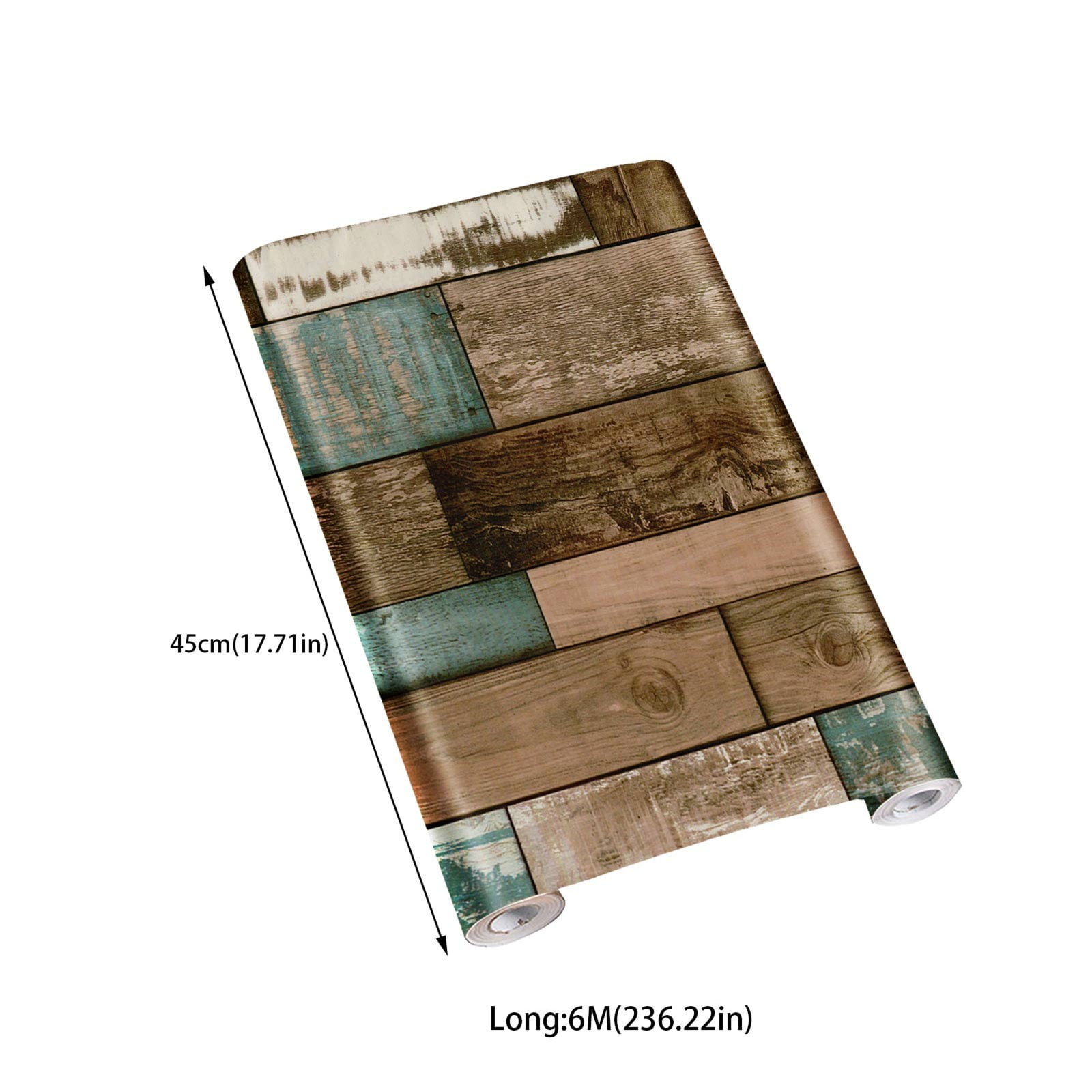 Celebrate Faux Wood Look Textured Wallpapervintage Rustic Shiplap Peel ...